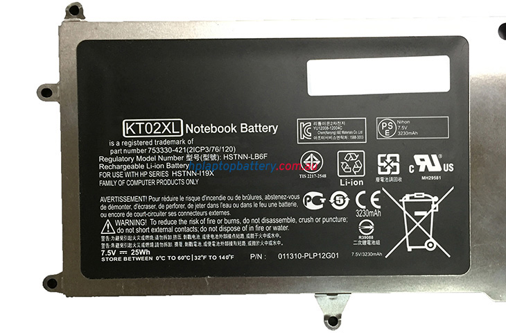 battery for HP Pro X2 612 G1 Tablet KEYBOARD BASE laptop,25Wh ...